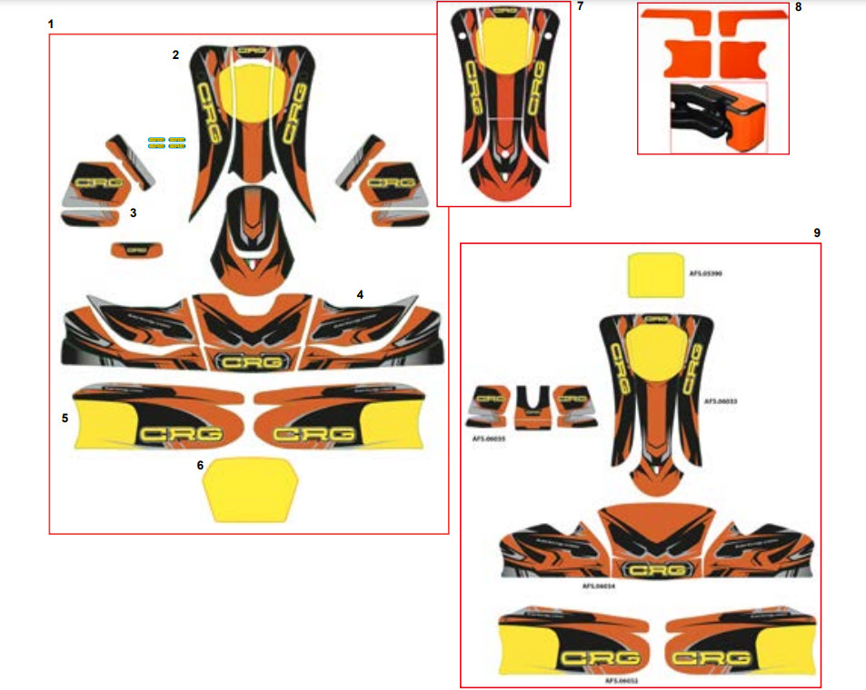 CRG - 2018 STICKERS KIT