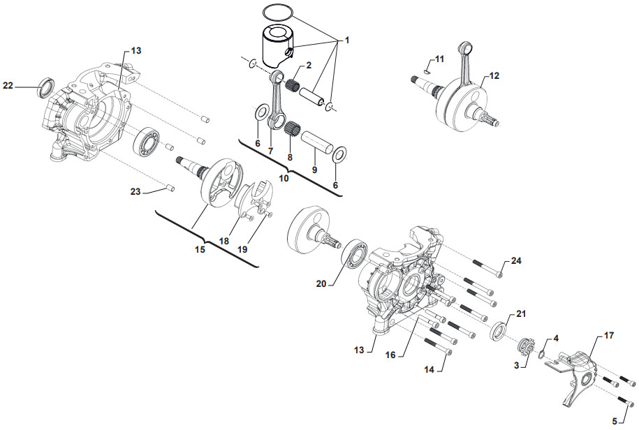 ALBERO E BASAMENTO - TM Kart OK N / OK N jUNIOR